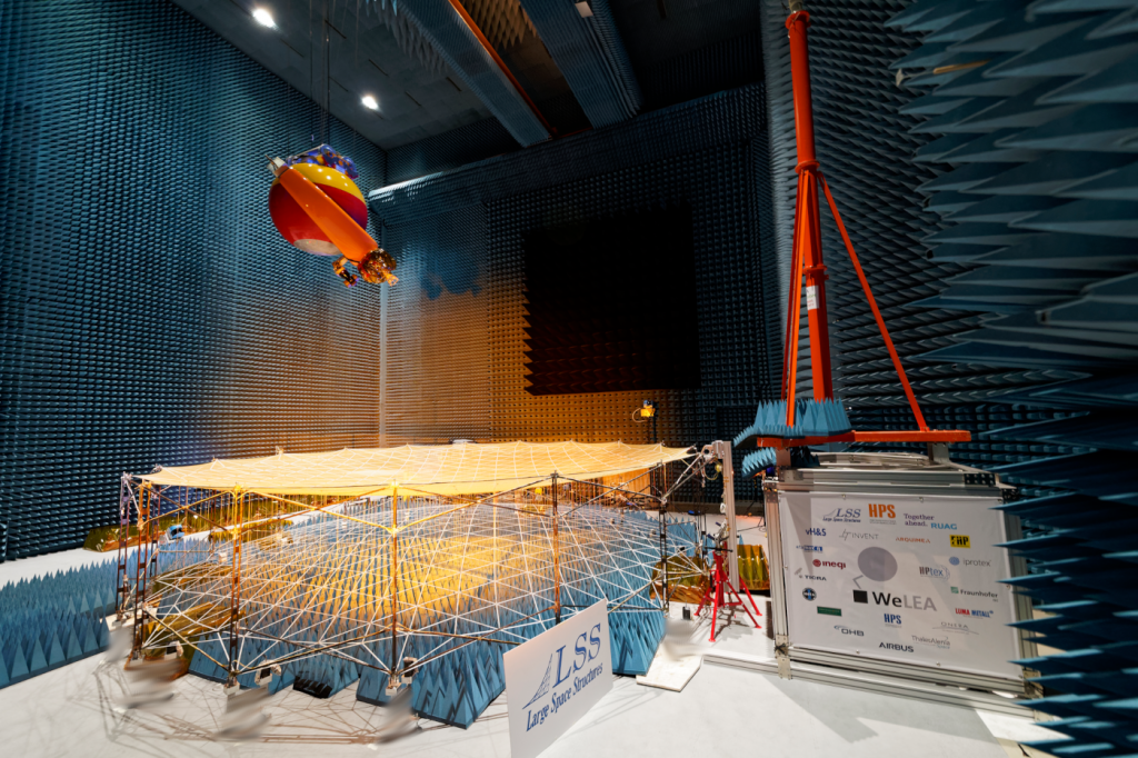 Large Deployable Reflector Ready for Testing - Large Space Structures GmbH